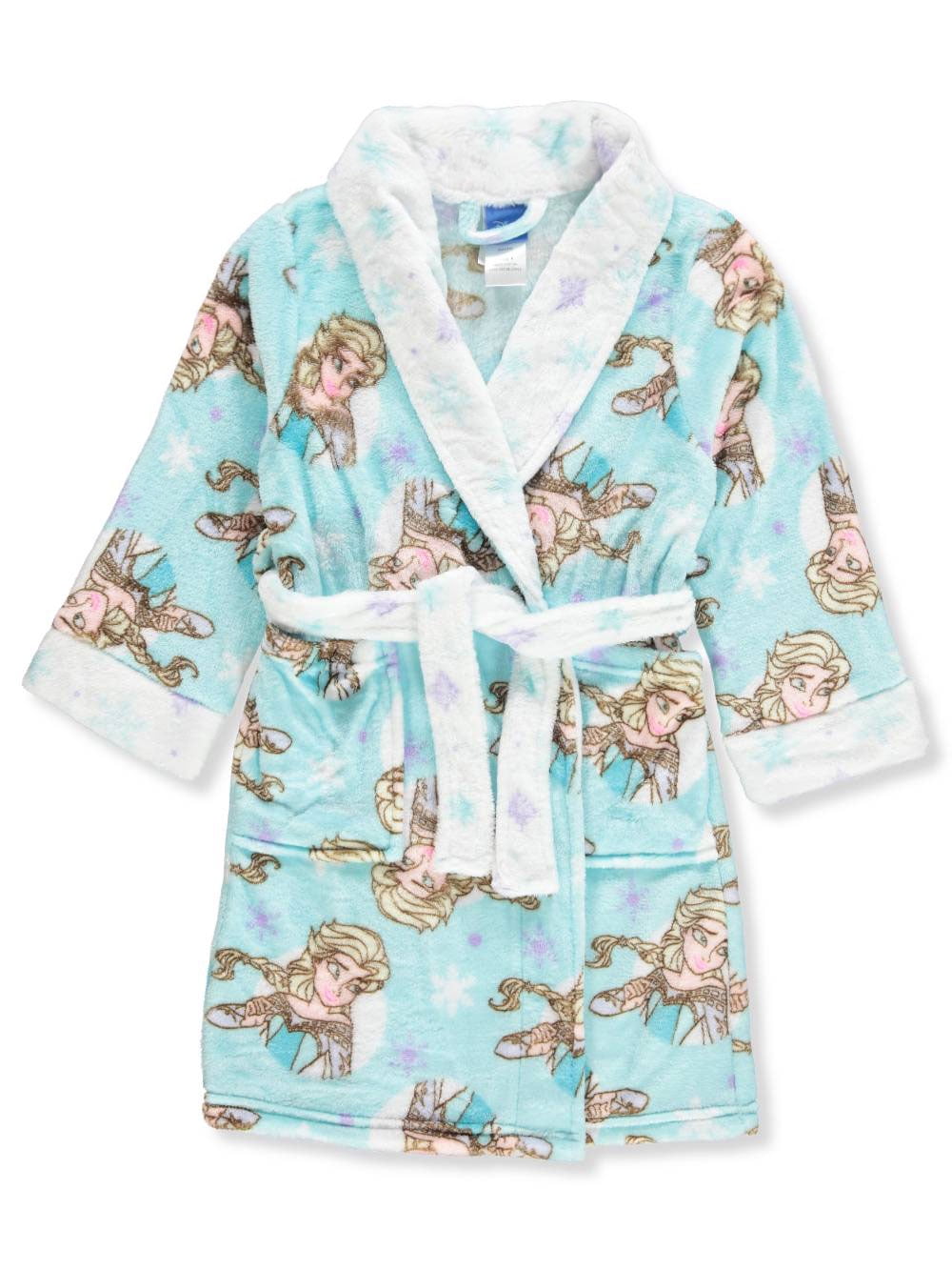 Disney Frozen Girls' Plush Robe Featuring Elsa - teal/multi, 6 ...