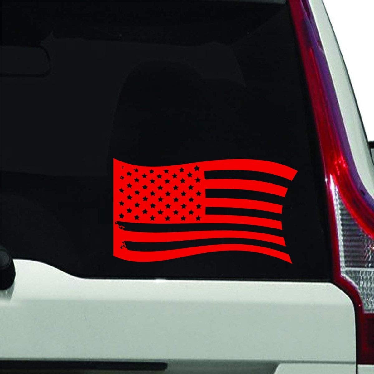 VWAQ Distressed American Flag Vinyl Decal Color Choice US Flag Vinyl ...