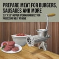 Mossy Oak Heavy-Duty Manual Meat Grinder & Sausage Stuffing Kit with 2 ...