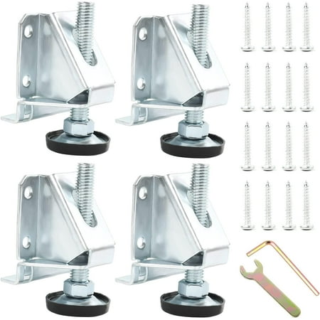 nipocaio 4 Pieces Adjustable Furniture Leg Leveler M10, Heavy Duty ...