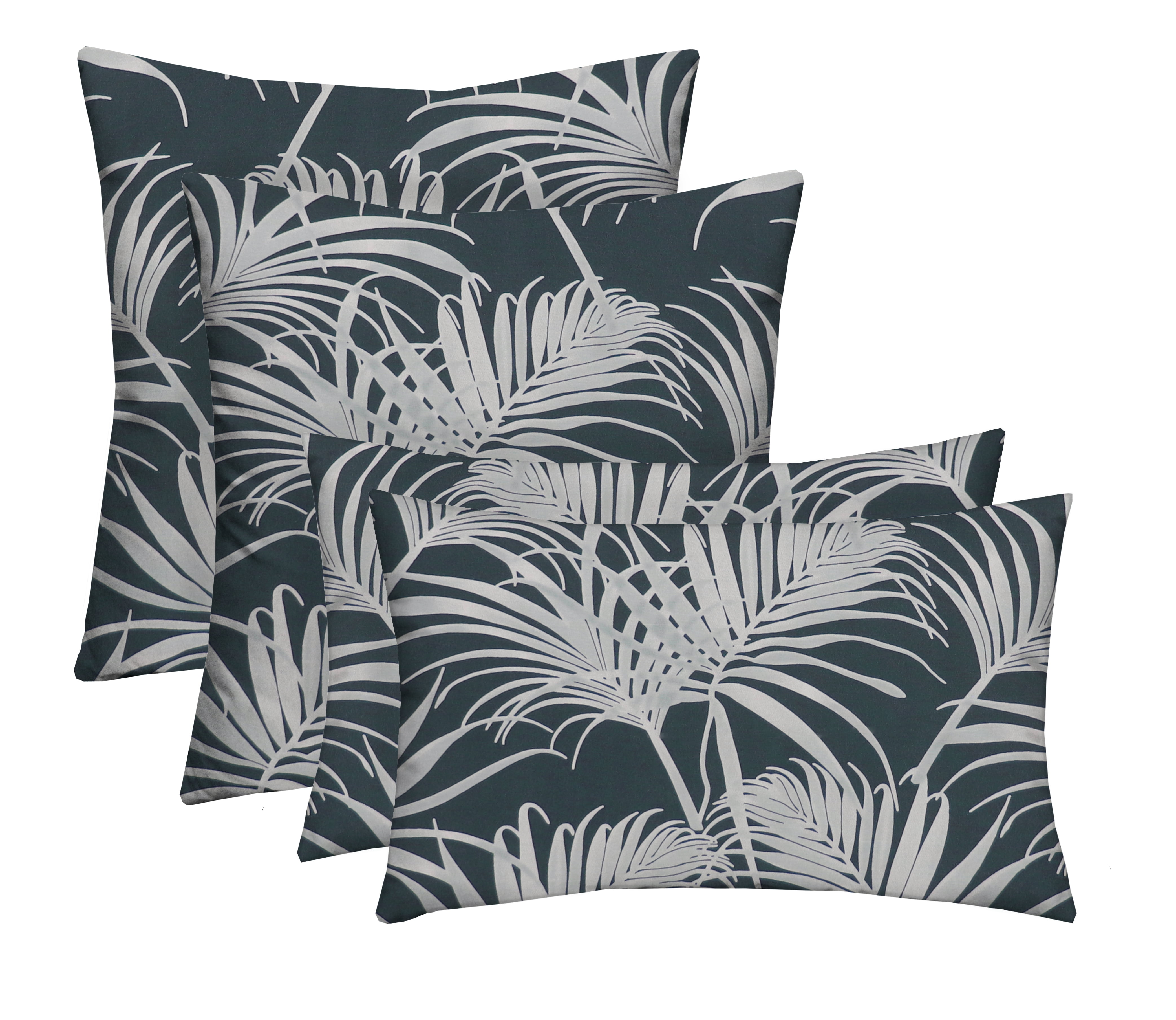 RSH Décor Indoor Outdoor Set of 4 Pillows, 2 - Square 17” x 17” and 2 ...