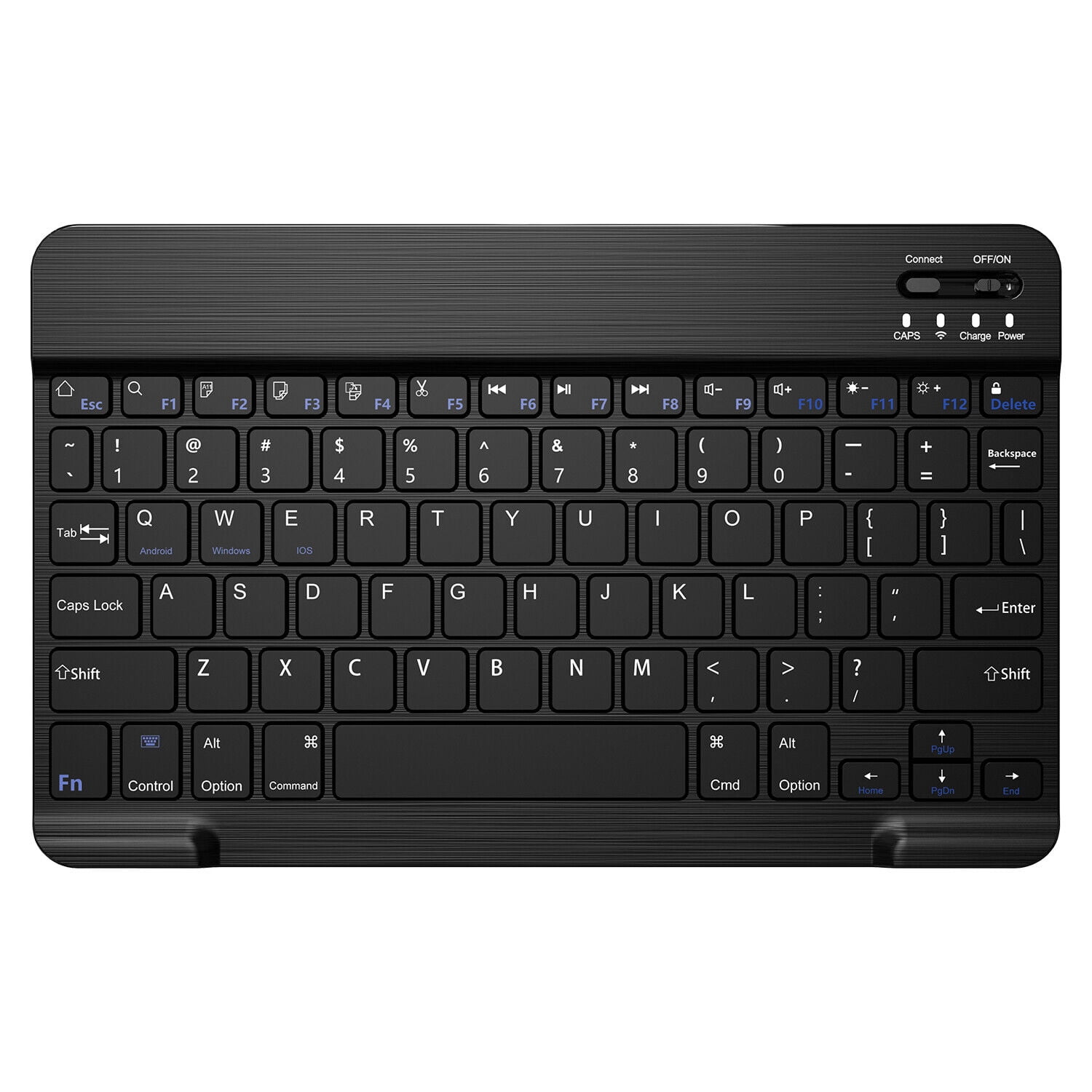 Wireless Bluetooth Keyboard, Quiet Slim Multi-Device Rechargeable ...