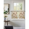Fall Mushroom Tier Curtains 36 Inch Length,Sheer Curtains for Bedroom ...