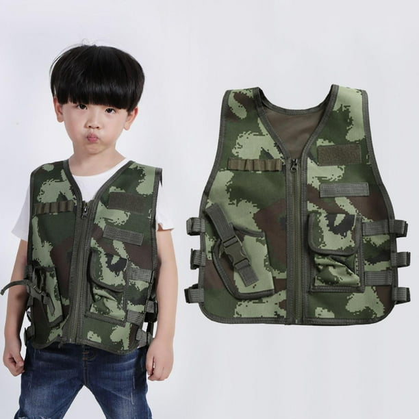 Chaleco táctico Cola para niños Chaleco CS Gear Plate Carrier Camping 45cm | Bodega Aurrera en línea