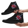 Coolcustomize Men's Gothic Rose & Dagger Print Lace-Up Ankle Boots ...