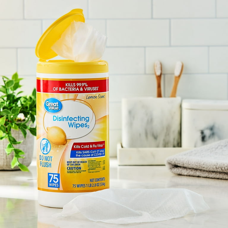 Great value disinfectant wipes store
