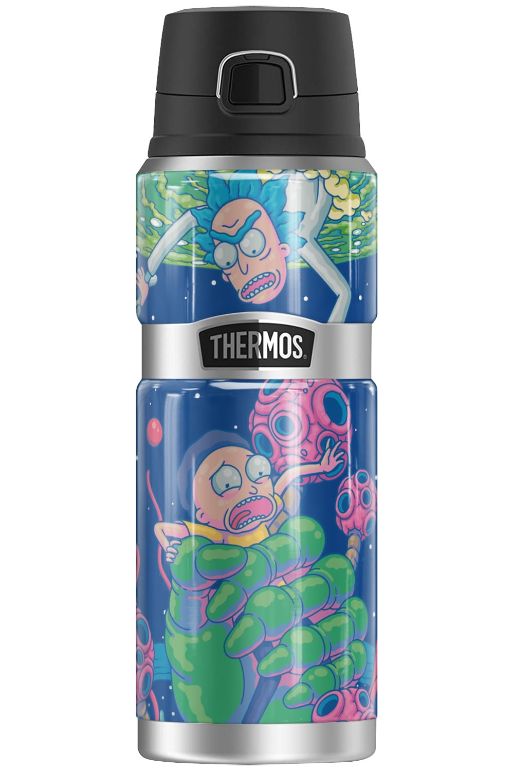 Rick and Morty Rick and Morty Rescue THERMOS STAINLESS KING Stainless Steel Drink Bottle, Vacuum ...
