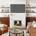 48 Inch Floating Shelves for Wall 8 Inch Deep Black Shelves Set of 2 ...