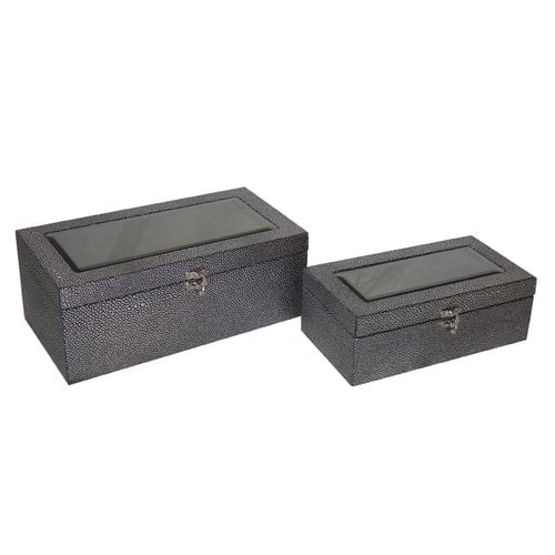 Cheungs 2 Piece Mirror Top Box Set - Walmart.com
