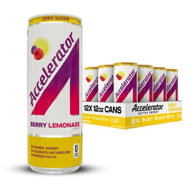 Bloom Sparkling Energy Raspberry Lemonade 12oz Single Can - Walmart.com