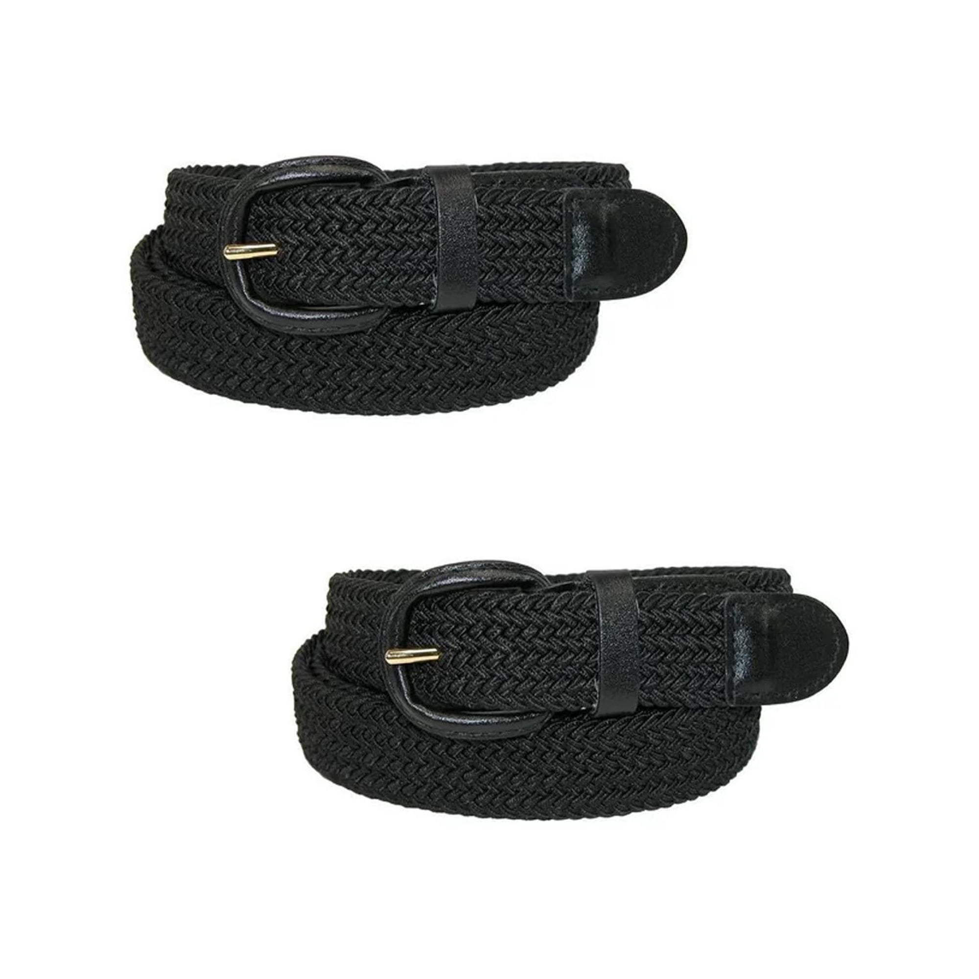 Click here for Ctm Elastic Braided Belt With Covered Buckle (Pack... prices