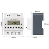 220V Digital Timer Switch Electronic Hour Weekly Programmable Time ...