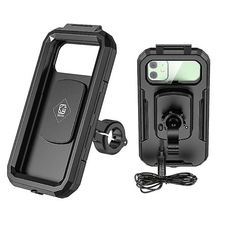Waterproof Motorcycle Wireless 15w Qi/ Type C Pd Charger Phone Mount ...