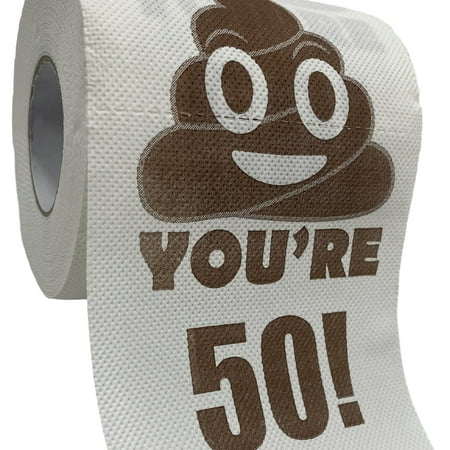 TB&W Poop Printed Funny Toilet Paper Roll Happy Prank Toilet Paper ...