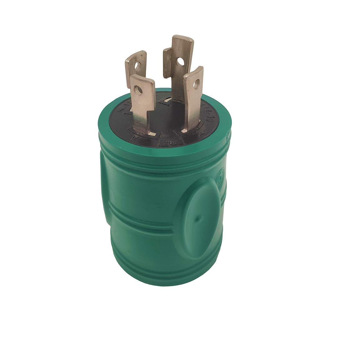 Parkworld 68178 30 AMP Generator Adapter 4-Prong Locking L14-30P Plug ...