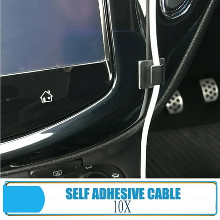 Top-Max 10 x Car Self-adhesive Wire Harness Clip, Wire Sorting Clip ...