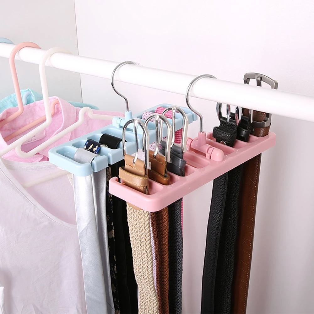 CNKOO 3 Pcs Storage Organizer, Hanger, 8 Slot Tie Belt Organizer ...