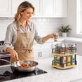 Lazy Organizer Spice Rack Spice Organization for Cabinet Height ...