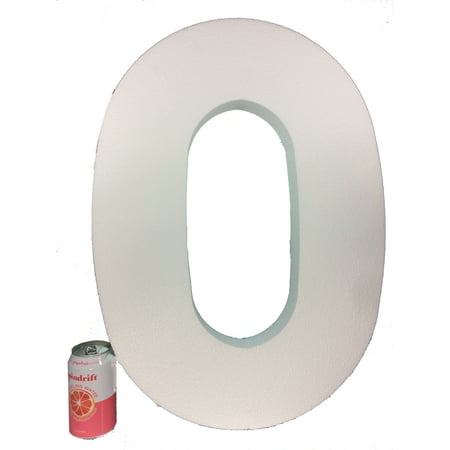 24" Inch Large Foam Numbers (Number - 0) - Walmart.com