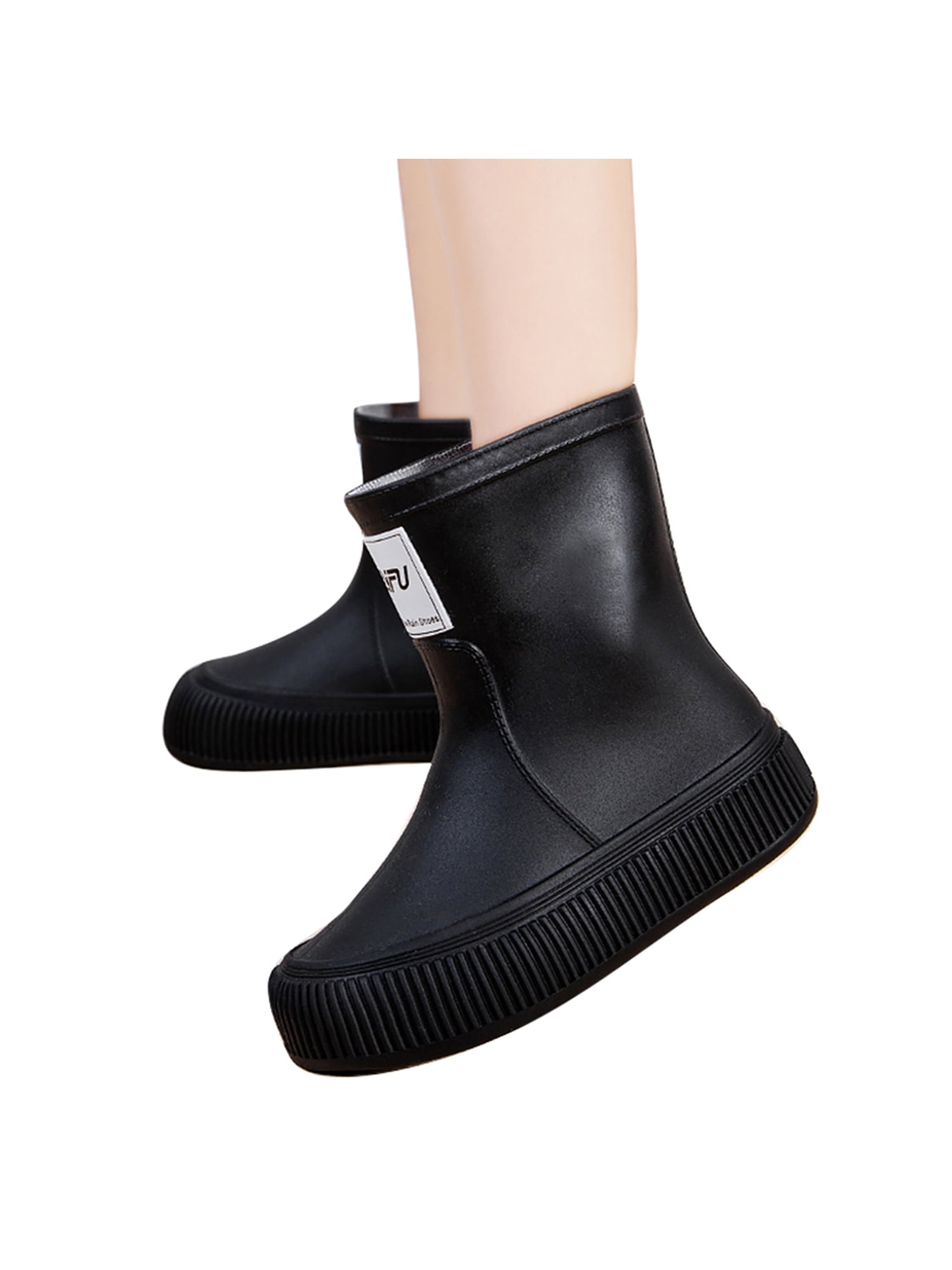 Bellella Women Rain Boots Slip Resistant Rubber Boot Pull On Garden ...