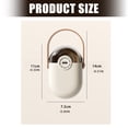 2Pieces Handheld Soap Box With Transparent Cover And Drainage Tray For ...
