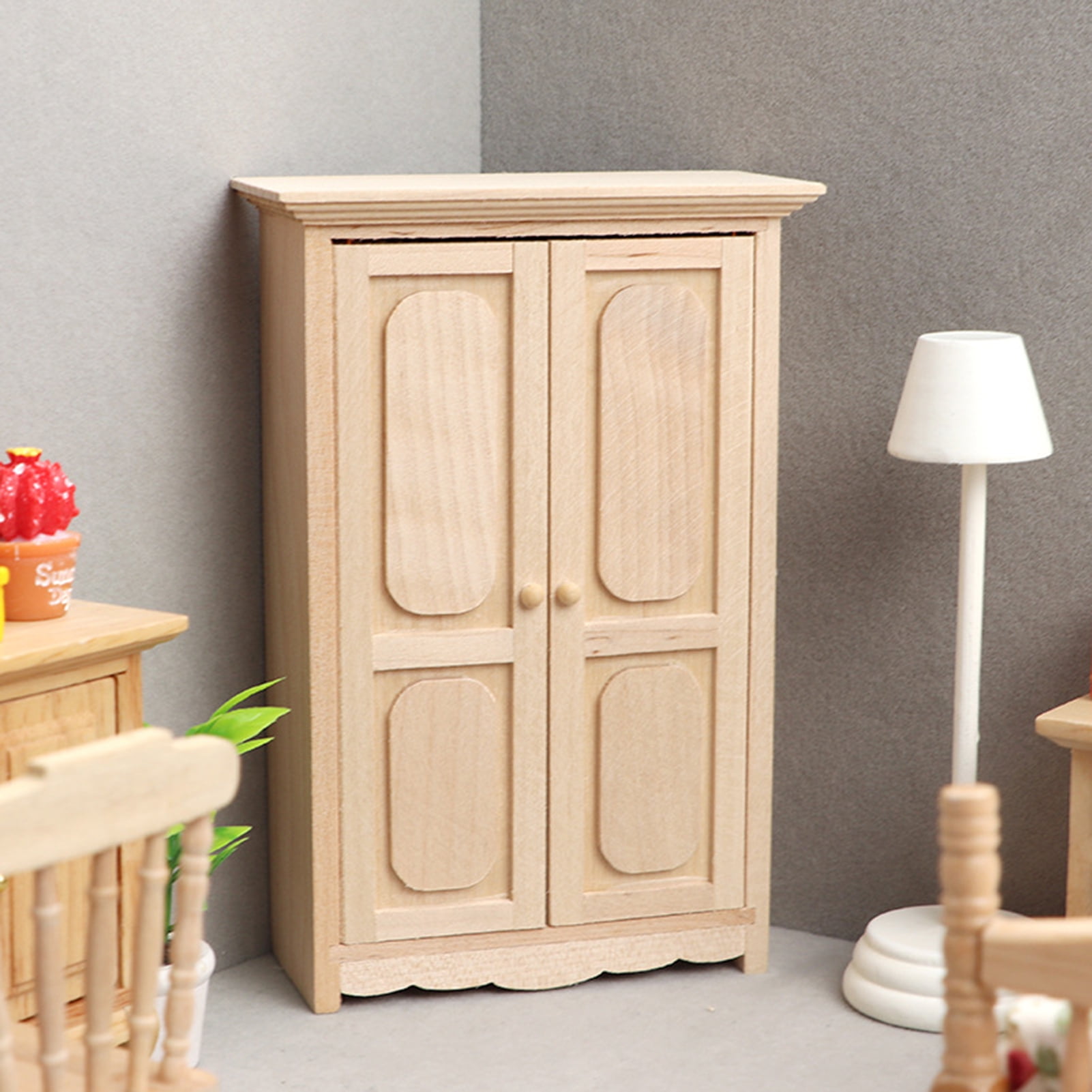 Hesroicy Doll House Cabinet Hand-made Beautifully Realistic Smooth High ...