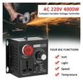 Voltage Regulator AC 4000W Compact Variable Voltage Controller Portable ...