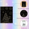 12 Sheets 6 Styles Self-Adhesive PVC Waterproof Picture Stickers Black ...