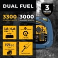FIRMAN Quiet Dual Fuel Gas/Propane Inverter Portable Generator 3300 ...