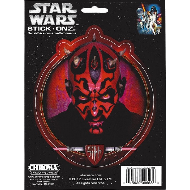 Star Wars Darth Maul Color Decal | Walmart Canada