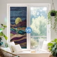 Abstract Colored Mountain Moon Window Privacy Film, Rainbow Film ...