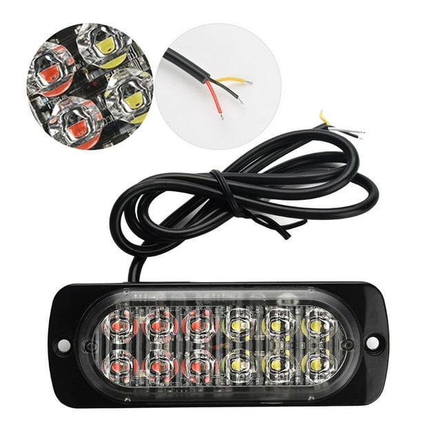 Strobe Emergency Warning Light,12-24V Truck Car 12 Truck Strobe Warning ...
