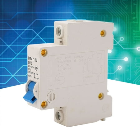 230V/400V 16A 1P Miniature Circuit Breaker DIN Rail Mounted Circuit Breaker Segmentation ...