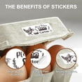 12 Style Adhesive Label Waterproof PET Stickers Set Rectangle Flower ...