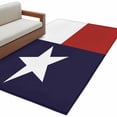 Area Rug 4x6 Ft,Blue Red White Texas Flag with Star,Non Slip Area Rugs ...
