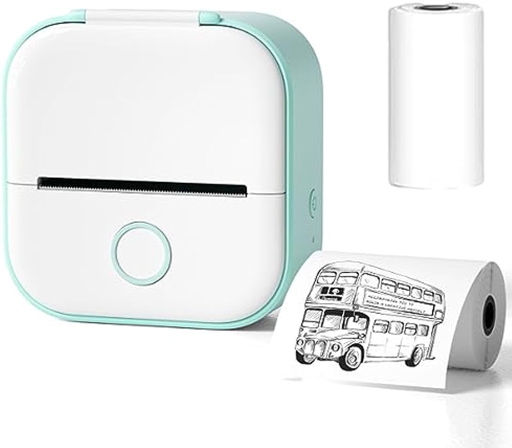 Mini Pocket Printer, 2023 New Inkless Sticky Note Printer Bluetooth ...