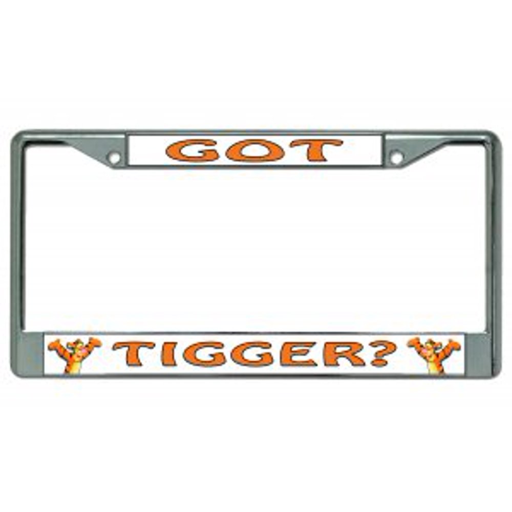 Got Tigger? Chrome License Plate Frame - Walmart.com - Walmart.com