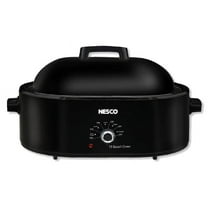 NESCO 18-Qt Electric Slow Roasting Cooker Oven, 1,450-Watt with ...