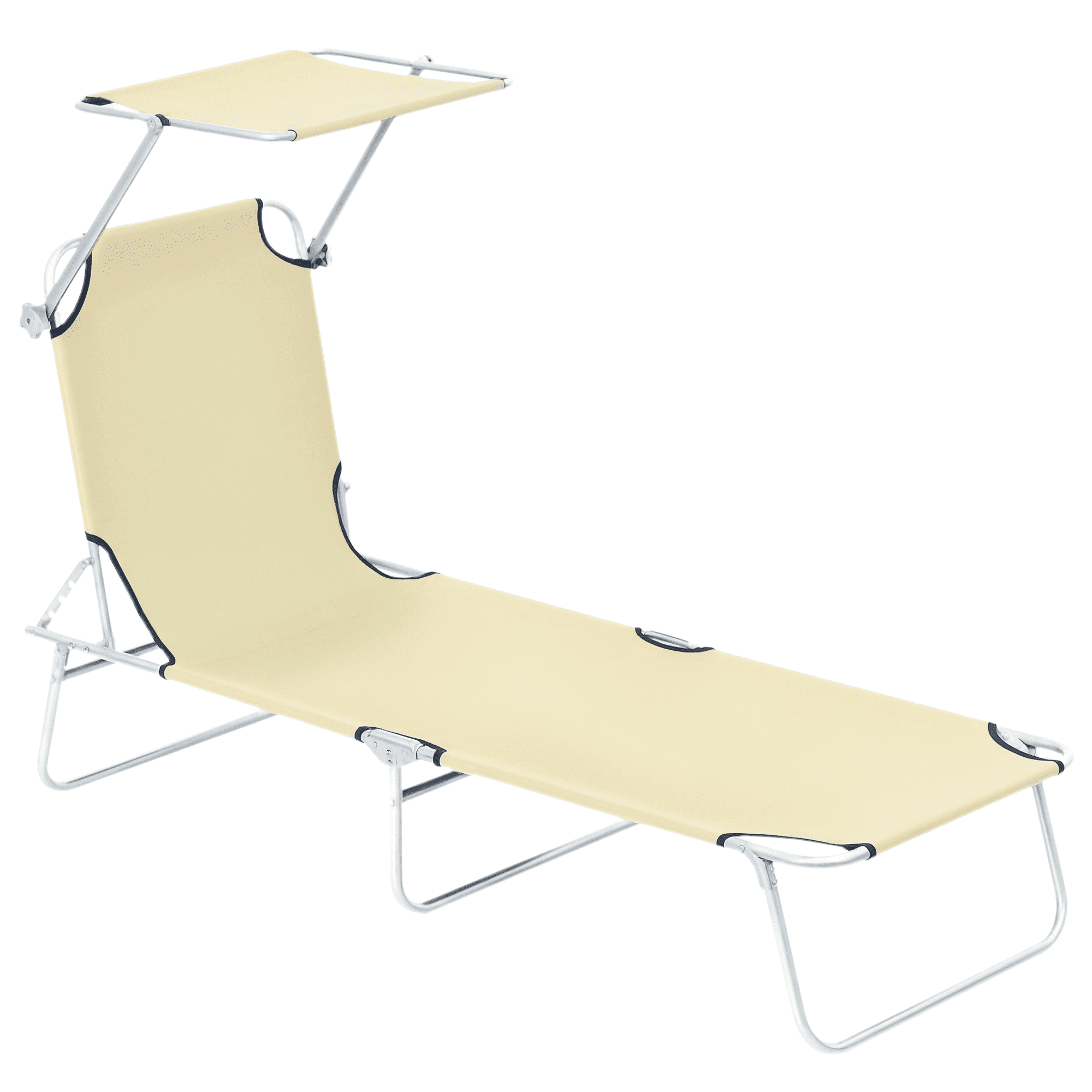 Click here for Outsunny Outdoor Lounge Chair With Sun Shade For B... prices