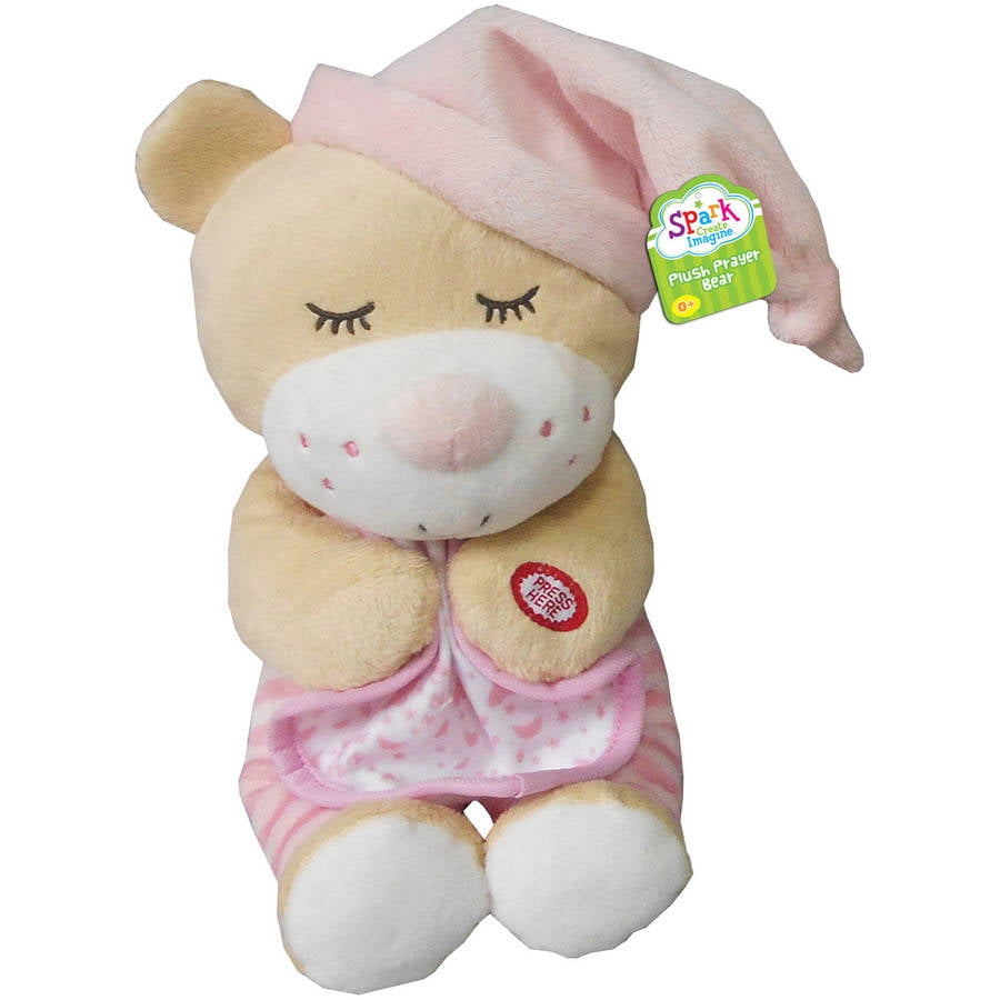 Spark Create Imagine Plush Prayer Bear, Pink - Walmart.com - Walmart.com