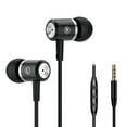 3.5mm wired earbuds,heavy bass in-ear wire headphones with microphone ...