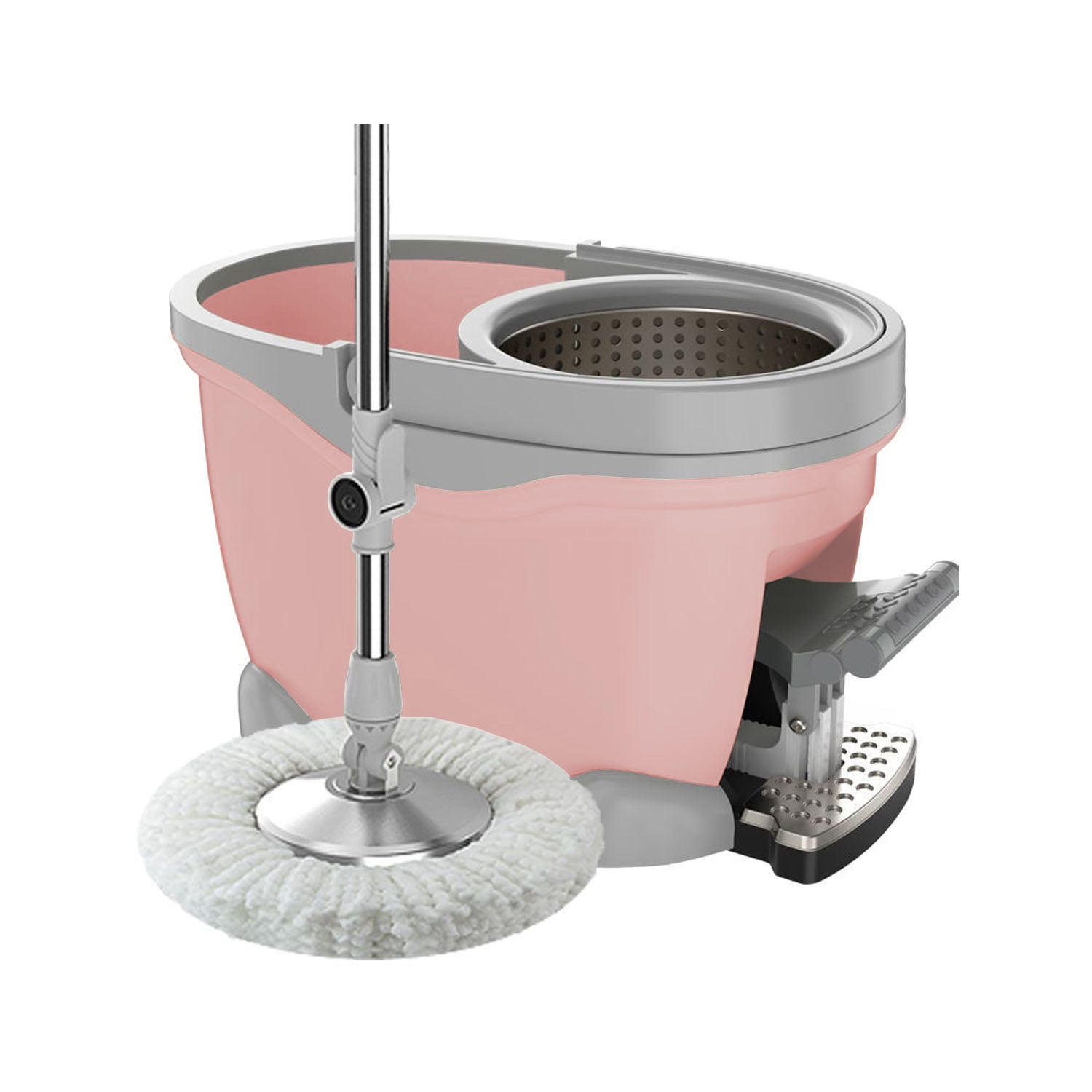 Trapeador Spin Mop Y Cubeta Con Pedal Komfort Rosa | Walmart en línea