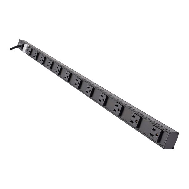 Tripp Lite 12 Outlet Power Strip 5-15R 15' Cord Vertical 5-15P 36 ...
