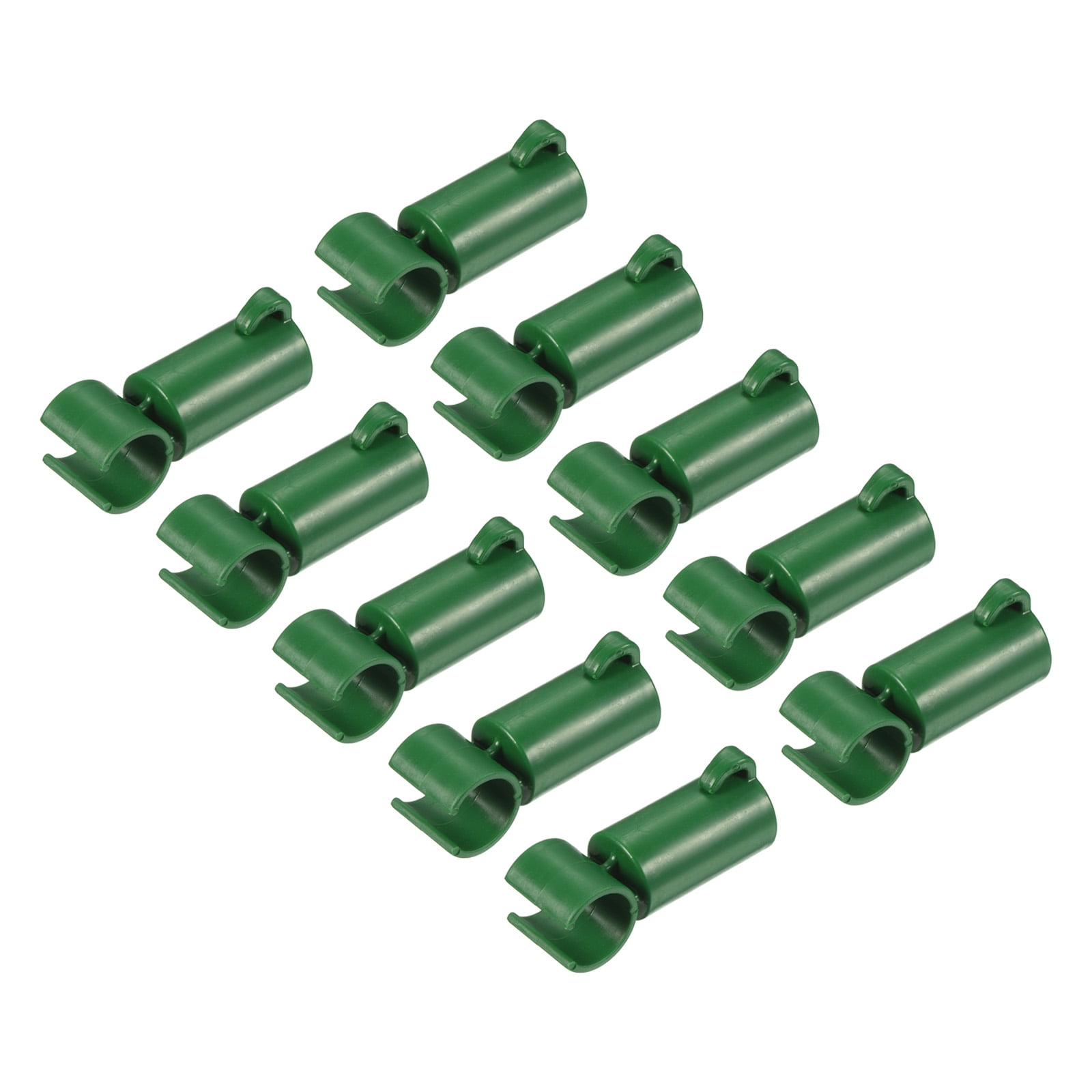 Uxcell 2.28" Long Plastic Plant Stakes Connector Clips Pipe Joint ...