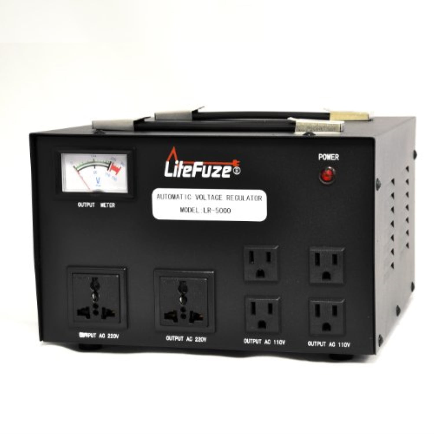 litefuze 5000 watt voltage converter transformer heavy duty regulator ...