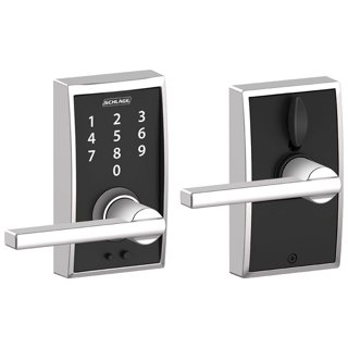 Schlage Residential F51A FLA 505 KD Grade 2 Entry Lock Flair Lever ...