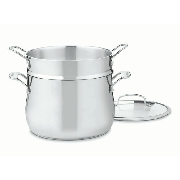 Cuisinart Contour Stainless 6 Quart Pasta Pot with Pasta Insert & Cover ...