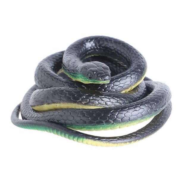 130cm Tricky Toy Realistic Fake Snakes Rubber Garden Props Joke Prank ...