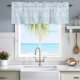 Botanical Rose Bud Kitchen Valances for Windows 54x18 Inch Kitchen ...