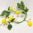Artificial Lemon Vine, Fake Fruit White Flower Berries Hanging Vines ...